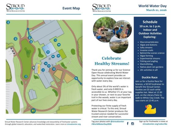 Science Open House Celebrating World Water Day - Stroud Water Research ...